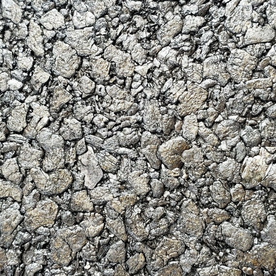 Modern Charcoal Silver Gray Big Chip Stone Natural Mica - Etsy