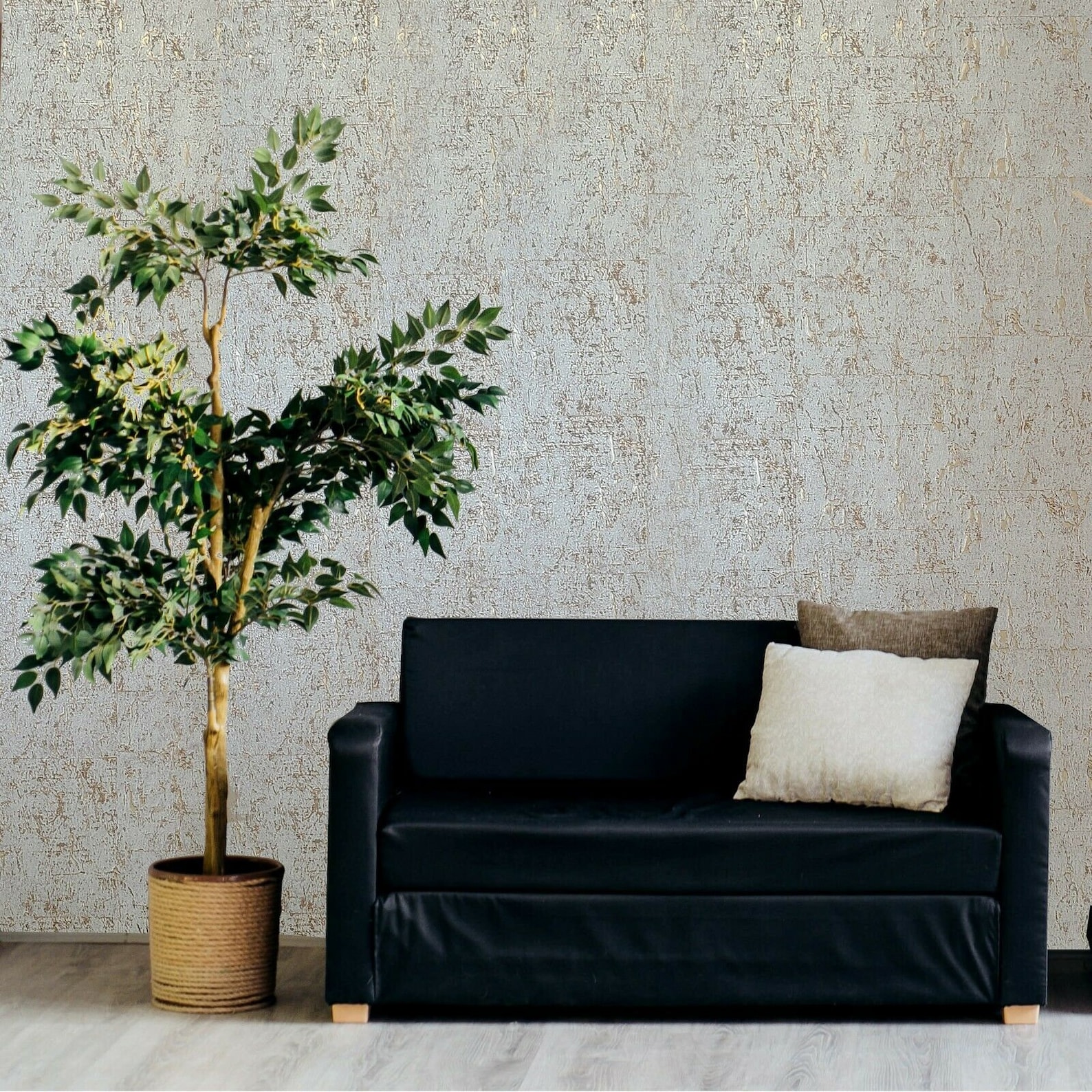 Modern Faux Cork Industrial Bronze Gold Green-gray Metallic Textured ...