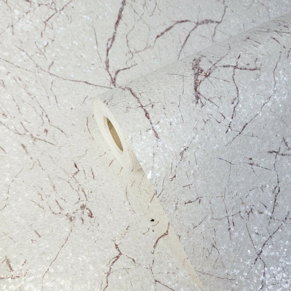 White Burgundy Natural Terra Mica Stone Wallpaper Plain - Etsy