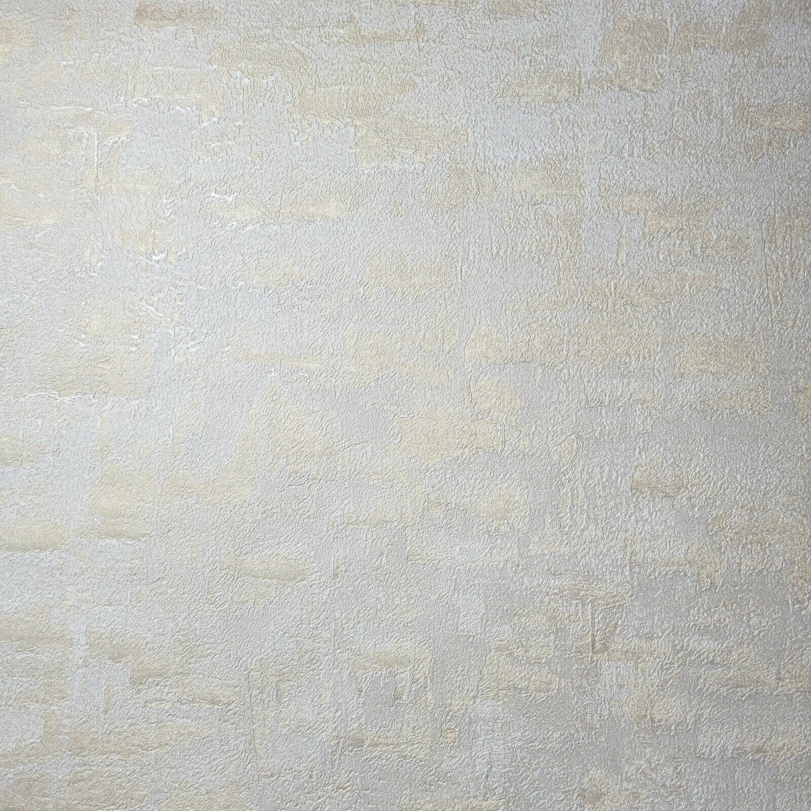 Textured Plain Modern Wallpaper Gray Gold Metallic Faux Concrete ...