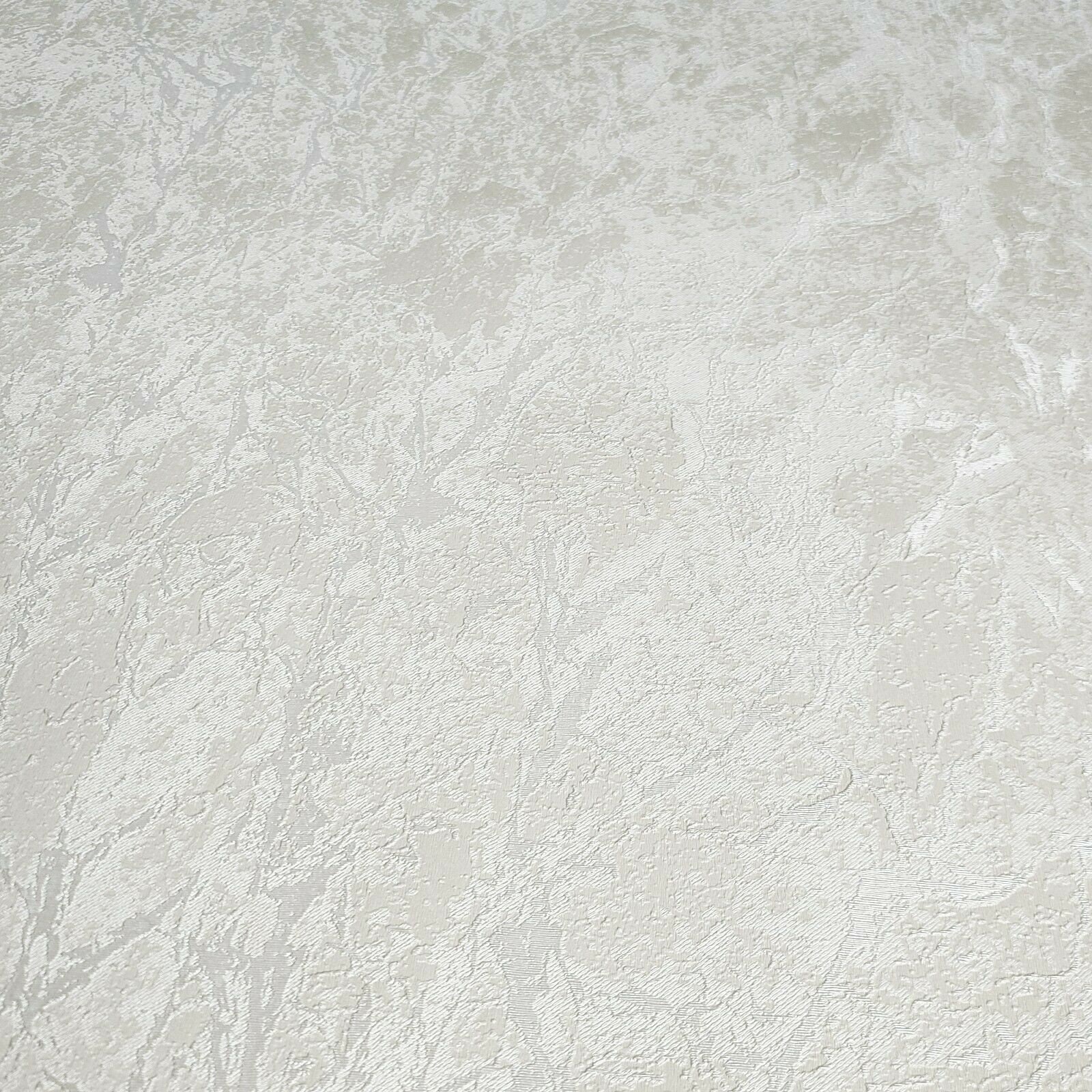 Embossed Ivory off White Faux Plaster Texture Modern Textured Wallpaper ...