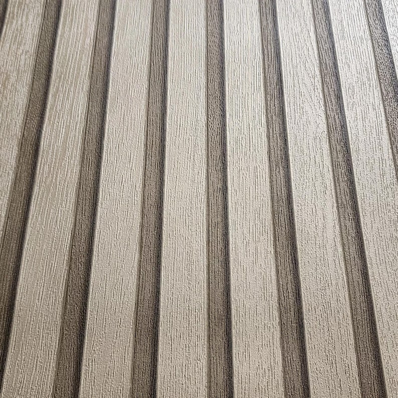 Brass Bronze Metallic Faux Slat Wooden Planks Wood Look Textured ...