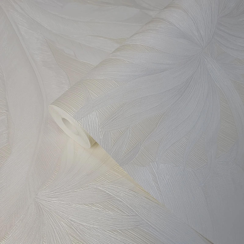 Palm Leaf Wallpaper Cream - Etsy