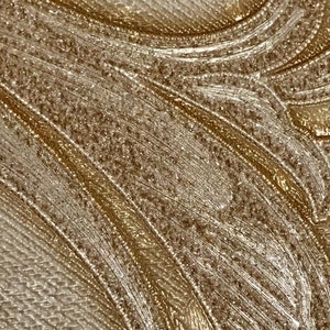 Modern Rose Gold Wallpaper Roll Embossed Diamonds Metallic Damask Wall ...