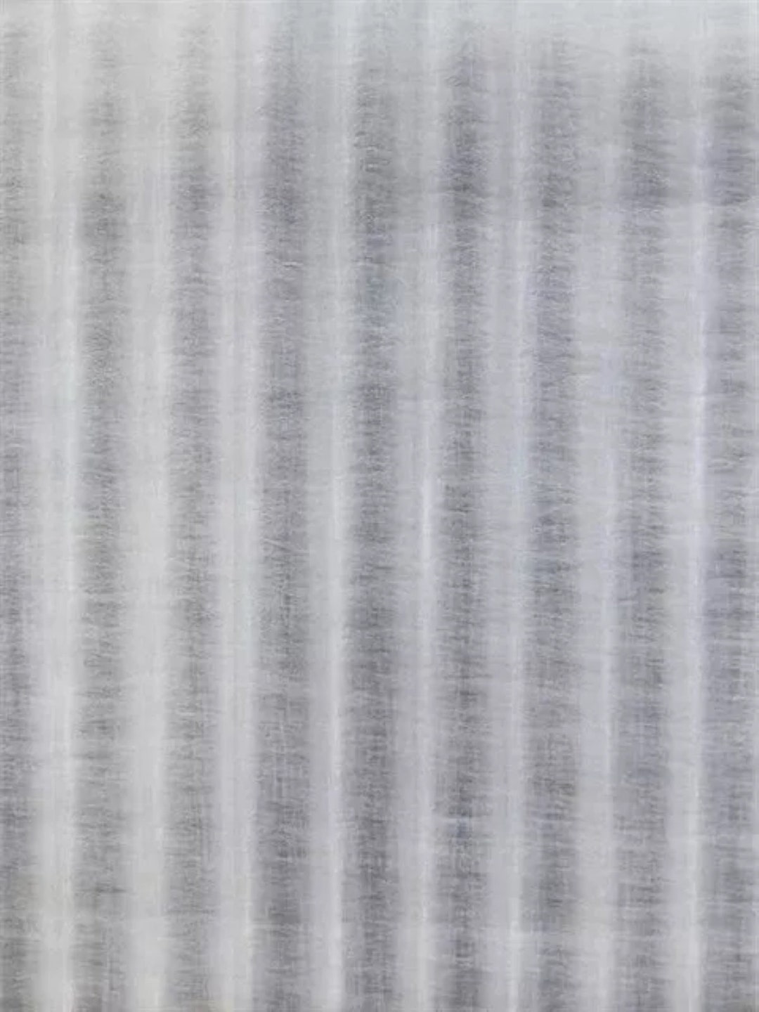 Reflective Translucent Ombre Striped Silver Foil Metallic Wallpaper ...