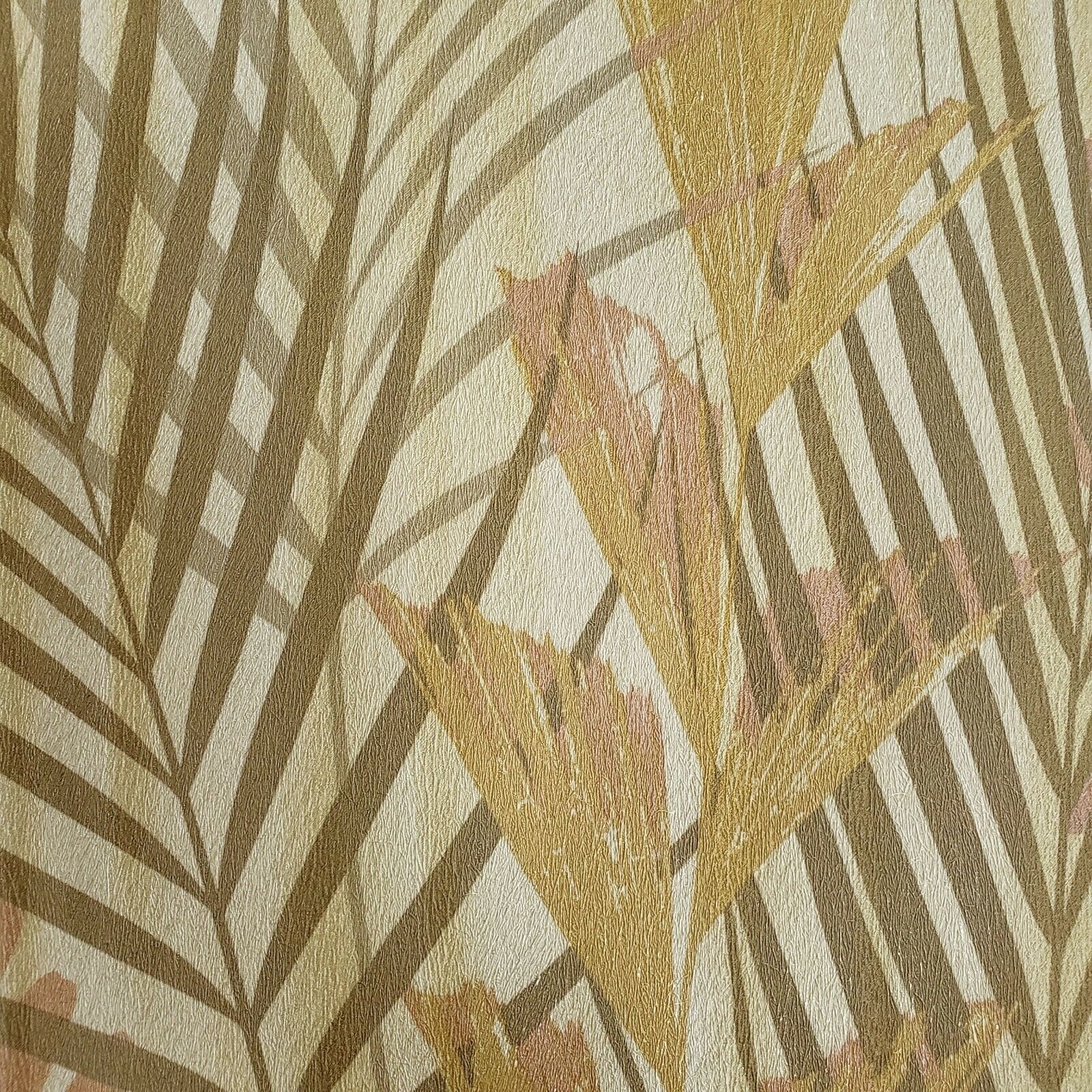 Textured Wallpaper Roll Gold Metallic Modern Floral Tropical - Etsy