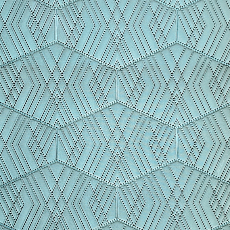 Teal Geometric Wallpaper - Etsy