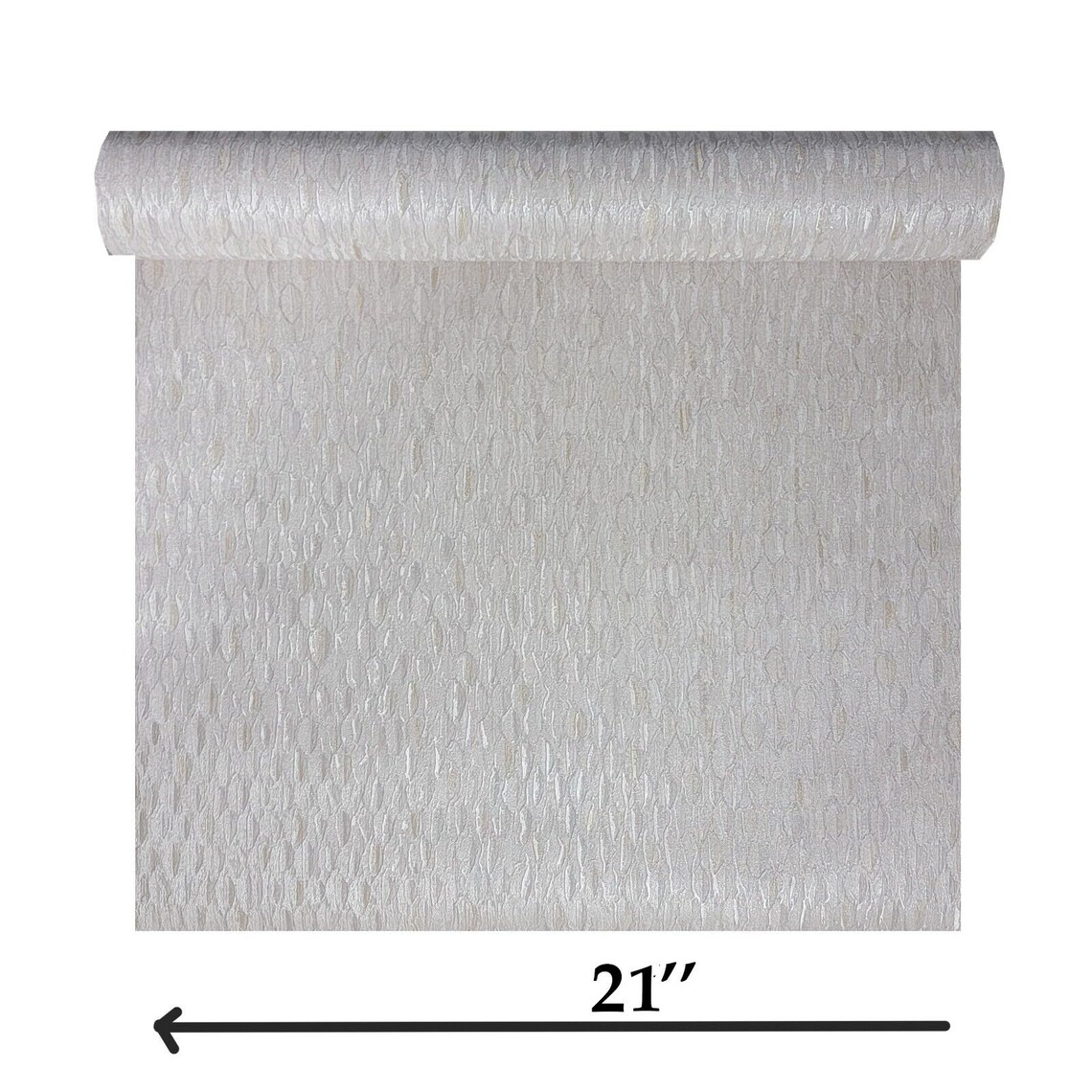 Ivory Beige Cream Gold Metallic Fish Scale Tile Pattern - Etsy