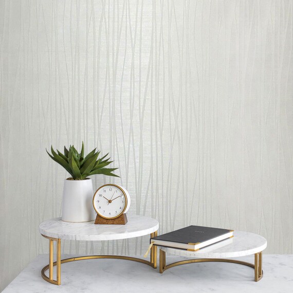Flock Modern Flocked Wallpaper off White Textured Flocking - Etsy