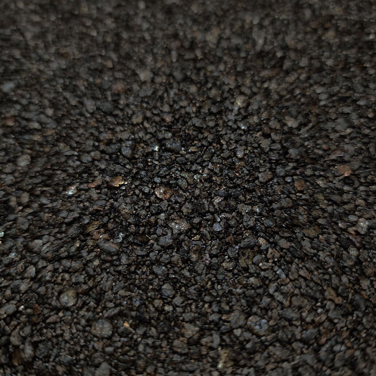 Brown Bronze Chip Stone Natural Real Mica Vermiculite Plain Wallpaper ...