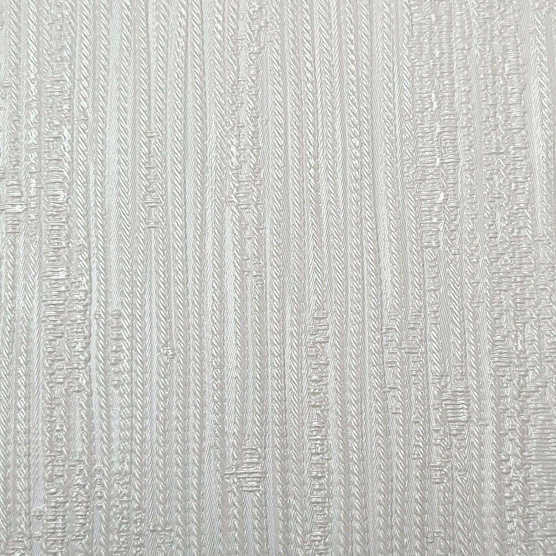 Modern White Stria Lines Faux Fabric Heavy Texture Plain - Etsy