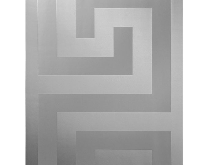 Geometric Peel and Stick Wallpaper Silver Black Self Adhesive Renter ...