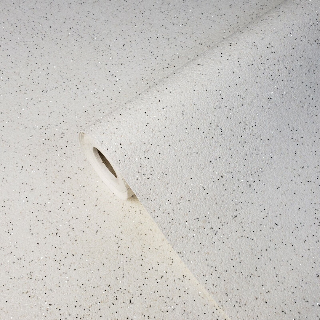 Silver Sparkle White Chip Stone Natural Real Mica Vermiculite Wallpaper ...