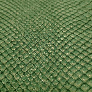 Embossed Golden Green Faux Python Scale Snake Skin Textured Modern ...