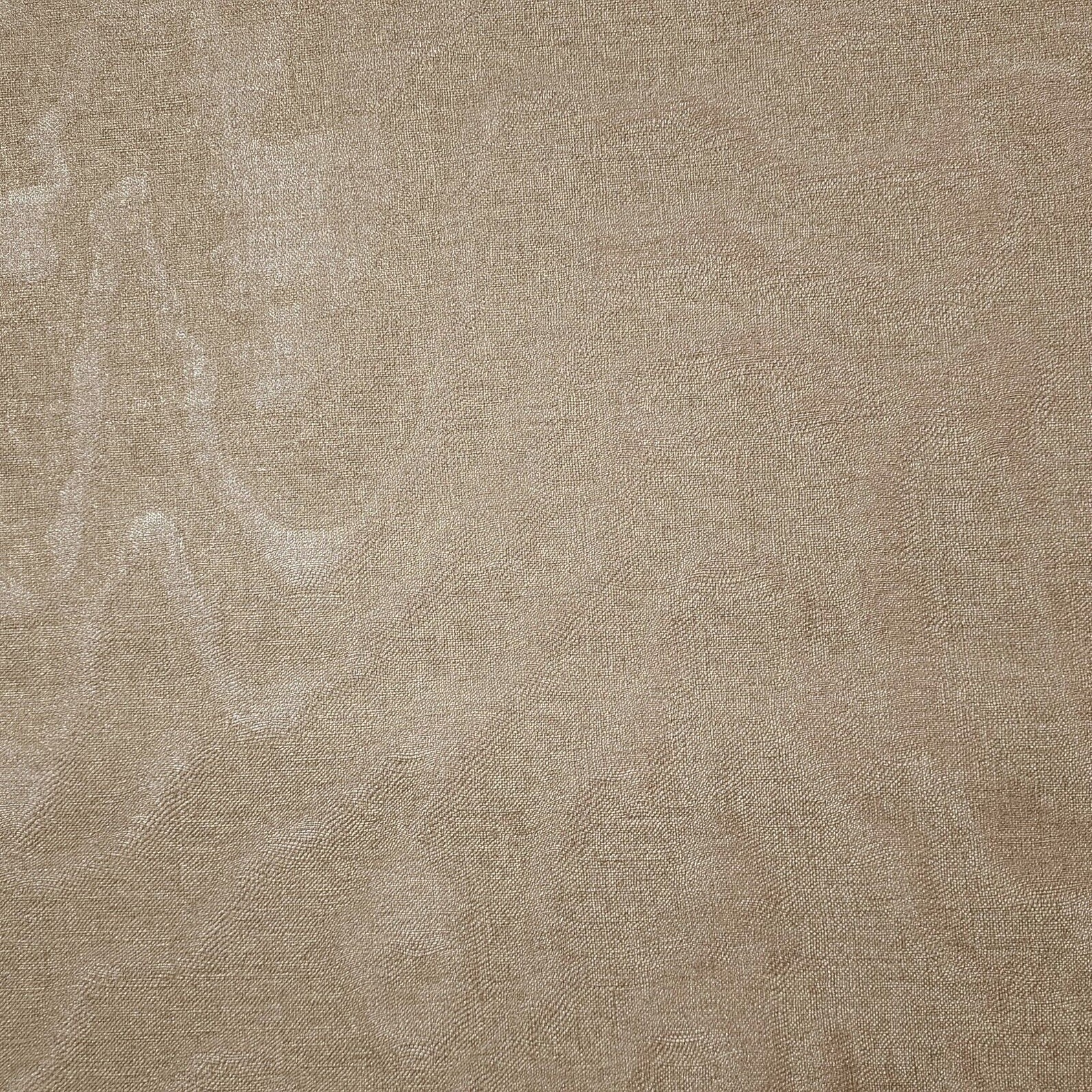 Plain Khaki Tan Metallic Worn Out Faux Fabric Textured Contemporary ...