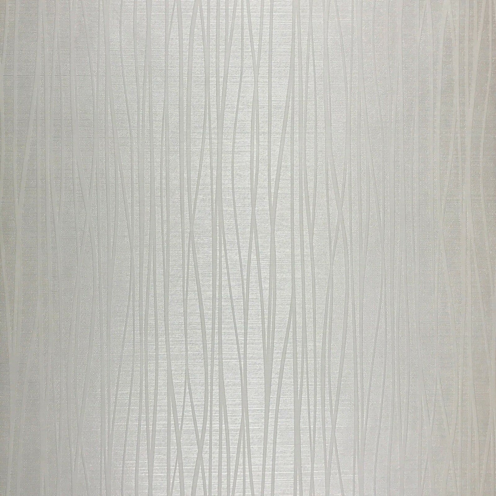 Flock Modern Flocked Wallpaper off White Textured Flocking Velvet Lines ...