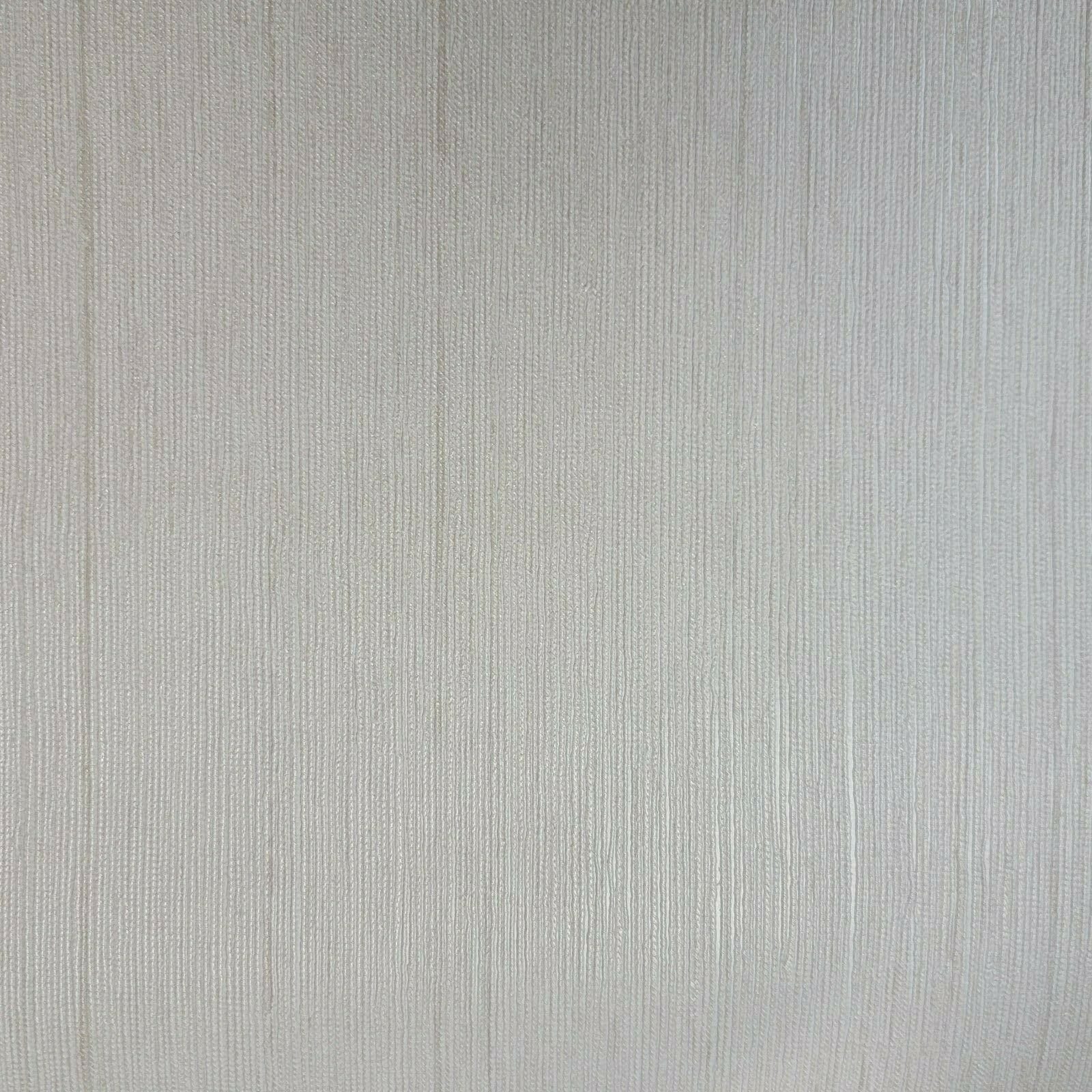 Contemporary Plain Beige off White Faux Fabric Vertical Lines Textured ...