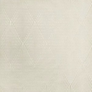 Retro Art Deco Diamond Ivory off White Gold Metallic Textured Wallpaper ...