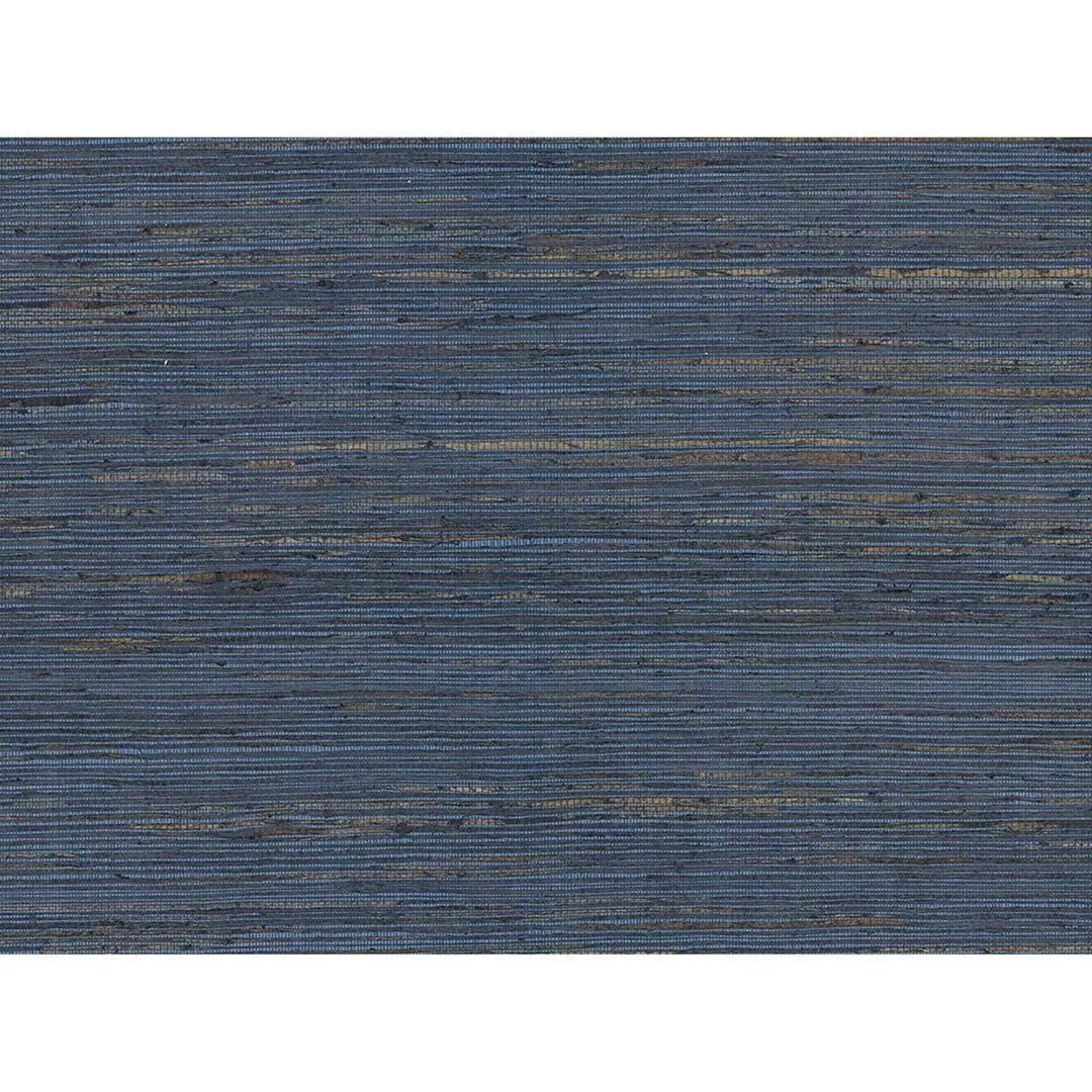 Grasscloth Navy Blue Natural Wallpaper - Etsy