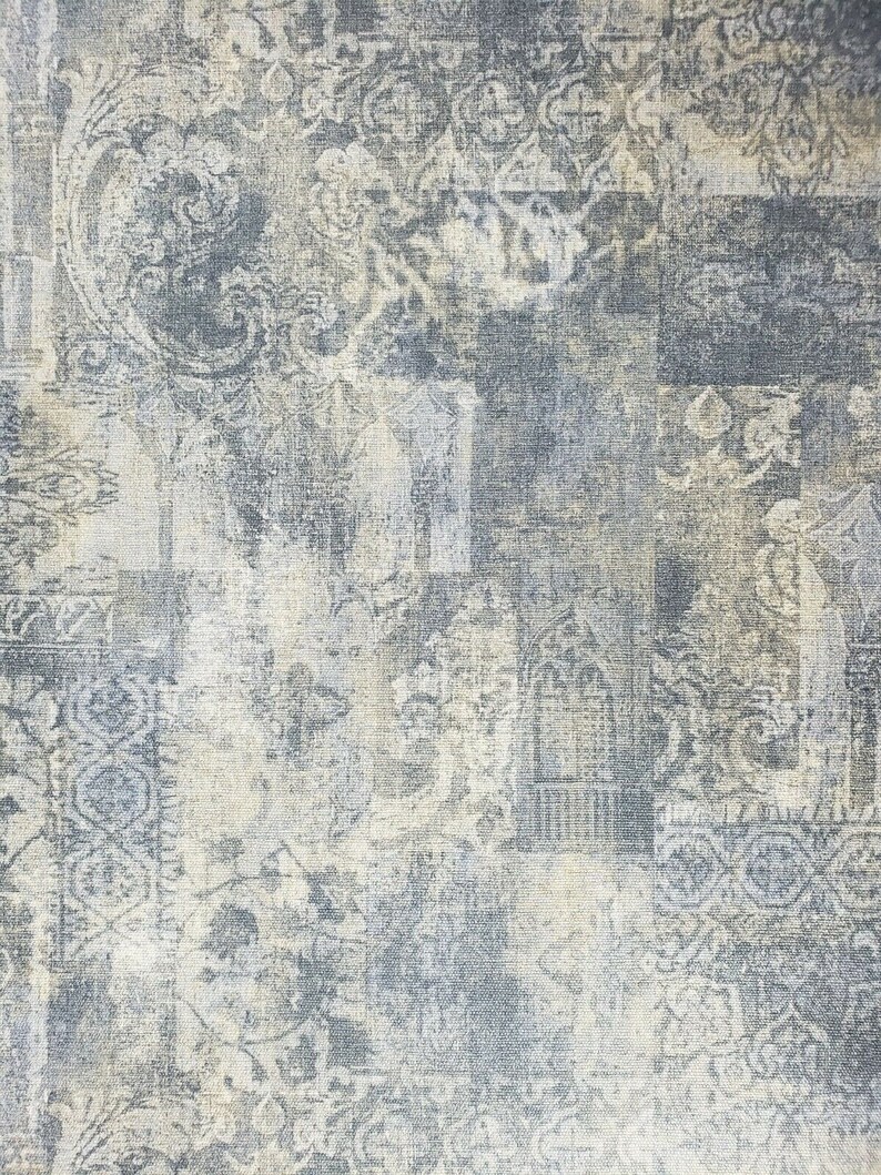 Wallpaper Rustic Blue Faux Vintage Old Rug Carpet Textured - Etsy