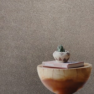 Matt Taupe Big Chip Natural Vermiculite Mica Sparkles Wallpaper Plain ...
