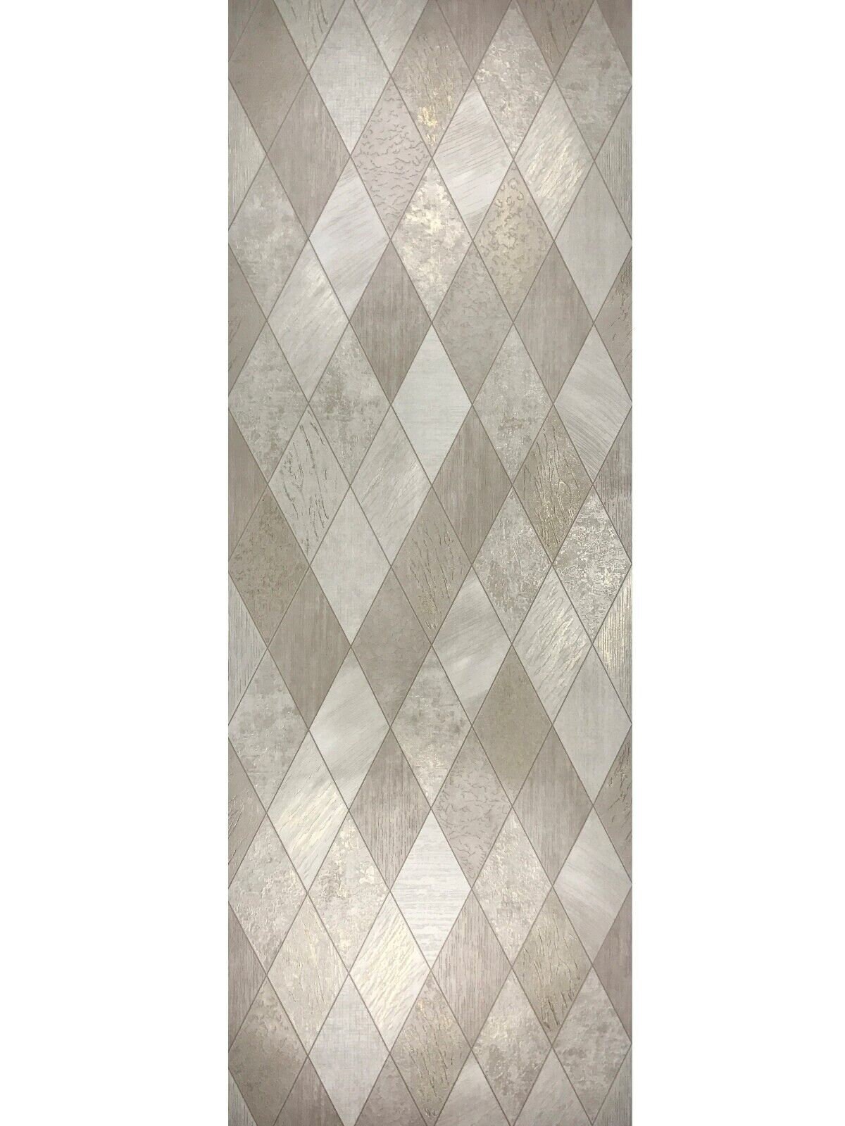 Wallpaper Beige Gold Ivory Textured Modern Faux Diamond Tiles - Etsy