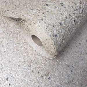 Real Mica Stone Unique Plain Pearl Cream Gray Granite Look Big Chip ...