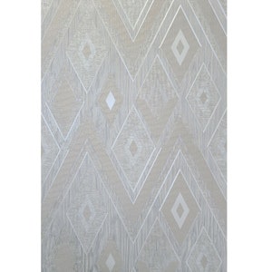 Geometrical Diamonds Beige Silver Champagne Metallic Wood Textured ...