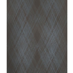 Matte Brown Blue Diamond Cross Lines Abstract Modern Wallpaper 3D - Etsy