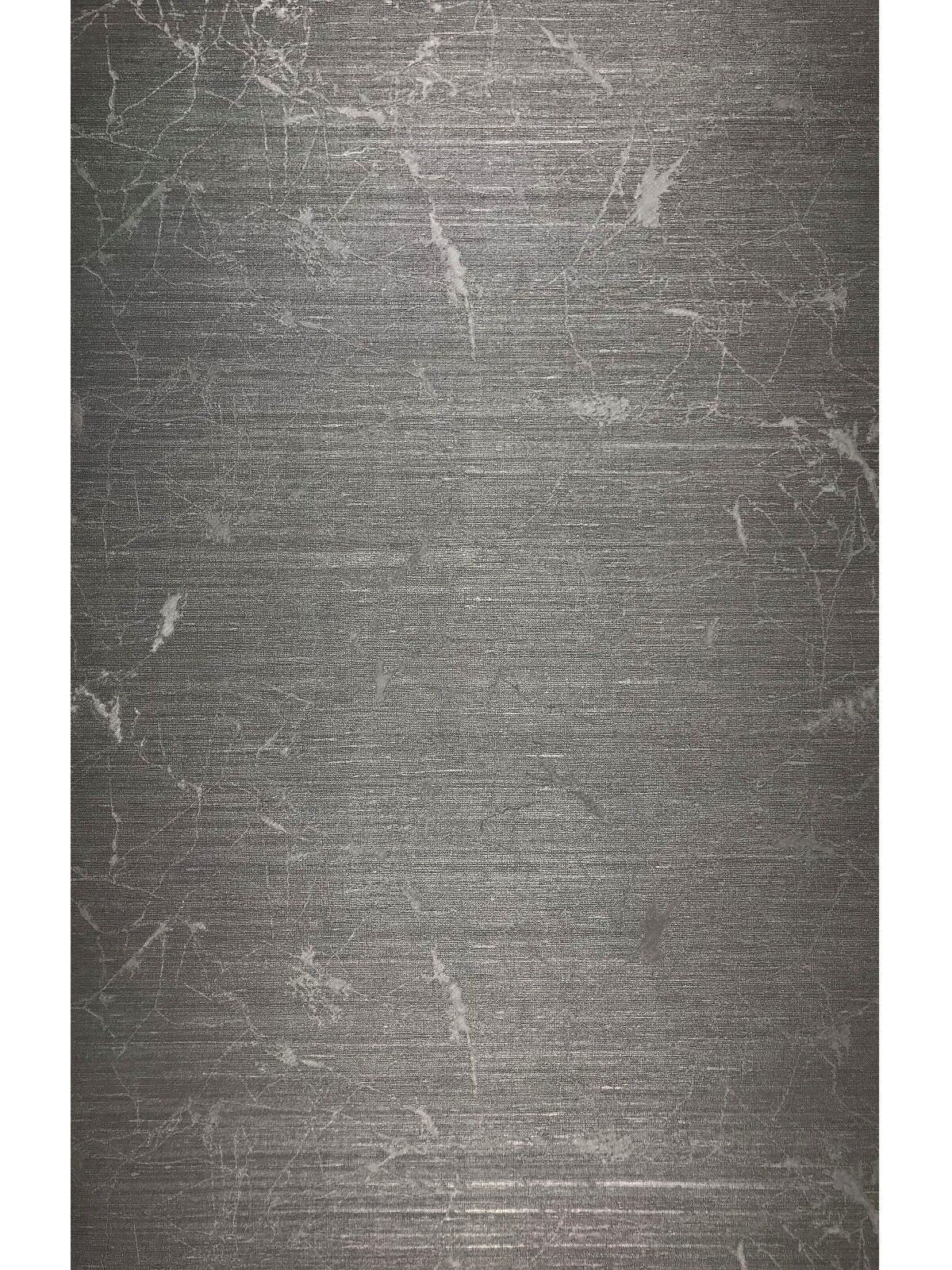 Wallpaper Charcoal Gray Metallic Textured Plain Faux Industrial Metal ...