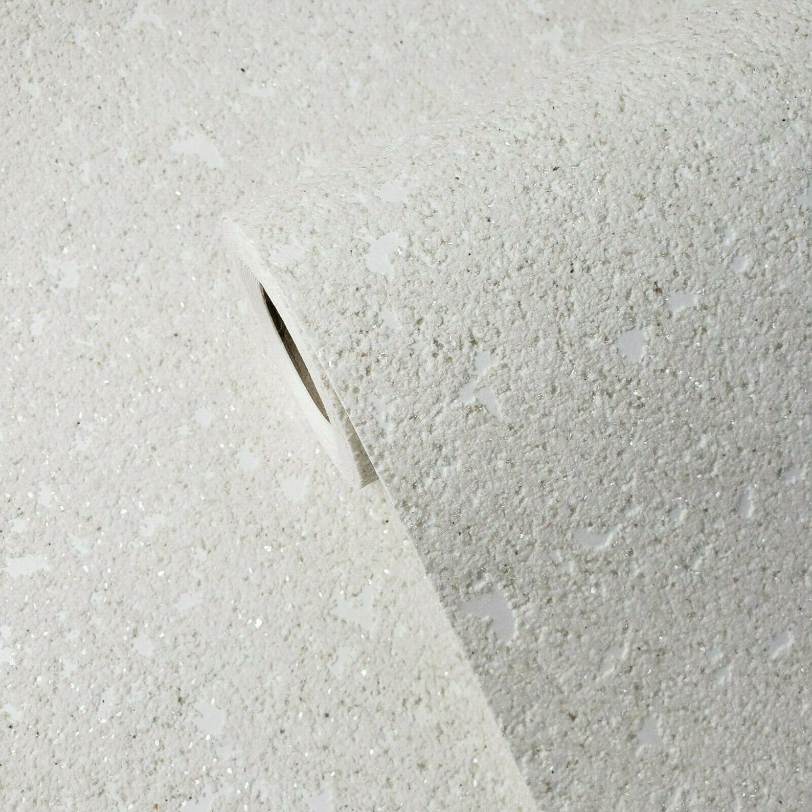 White Cream Chip Stone Real Natural Mica Textured Wallpaper Plain - Etsy