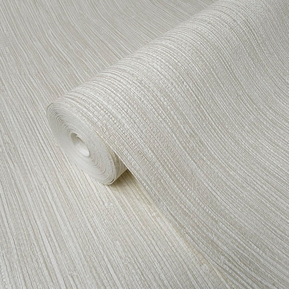 Vinyl Modern Embossed Tan off White Plain Faux Grasscloth Textured ...