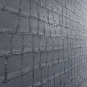 Modern Animal Crocodile Faux Skin Matt Gray Alligator Leather Textured ...