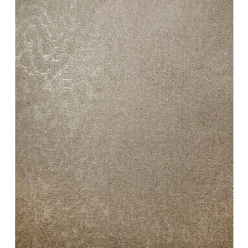 Plain Khaki Tan Metallic Worn Out Faux Fabric Textured Contemporary ...