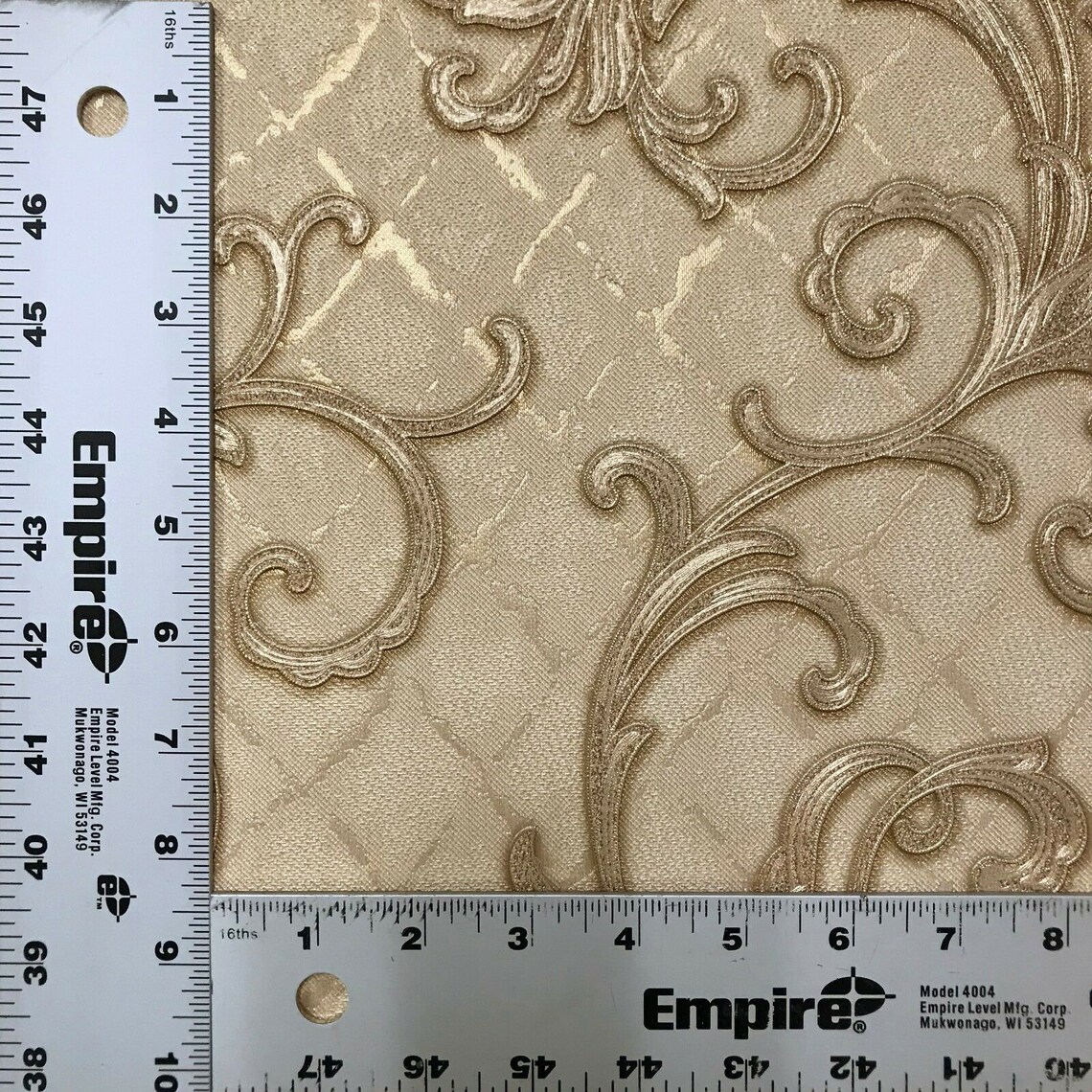 Modern Rose Gold Wallpaper Roll Embossed Diamonds Metallic - Etsy