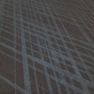 Matte Brown Blue Diamond Cross Lines Abstract Modern Wallpaper 3D - Etsy