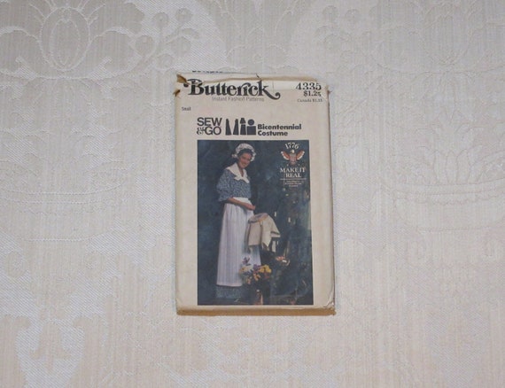 Vintage 70's Colonial Bicentennial Peasant Dress Apron | Etsy
