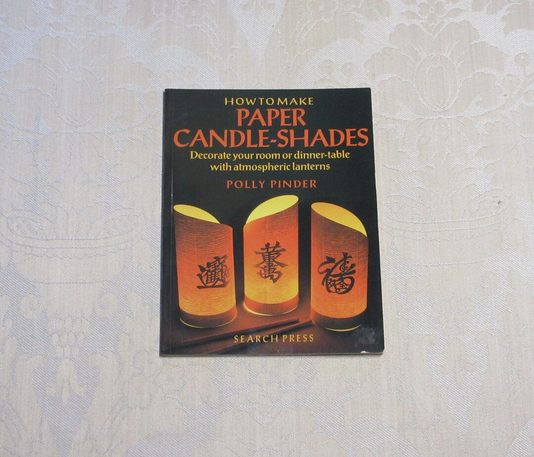 Vintage How to Make Paper Candle Shades Lampshades Polly Pinder 1994 - Etsy