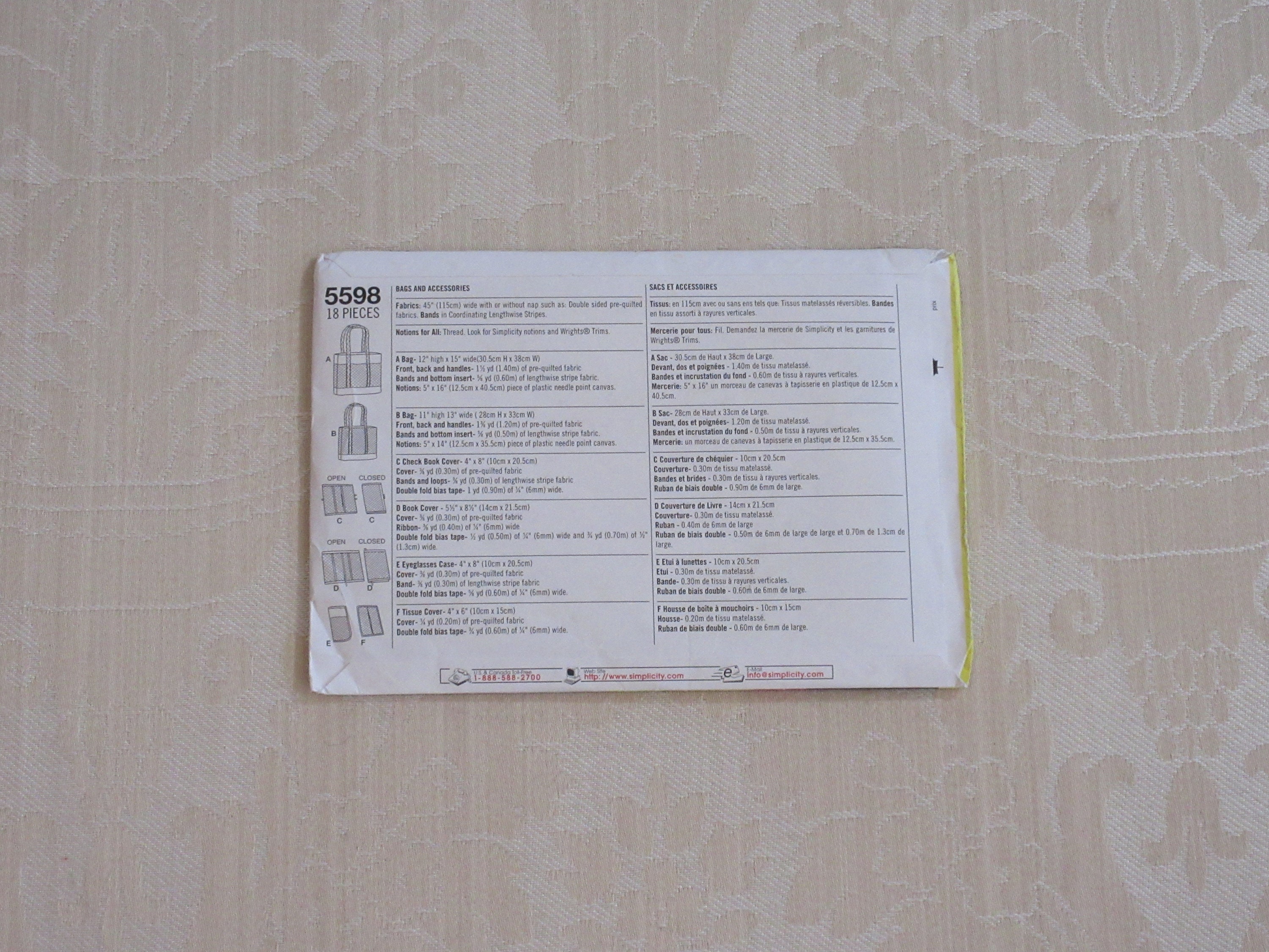 Simplicity Sewing for Dummies Tote Handbag Purse Pattern 2003 - Etsy