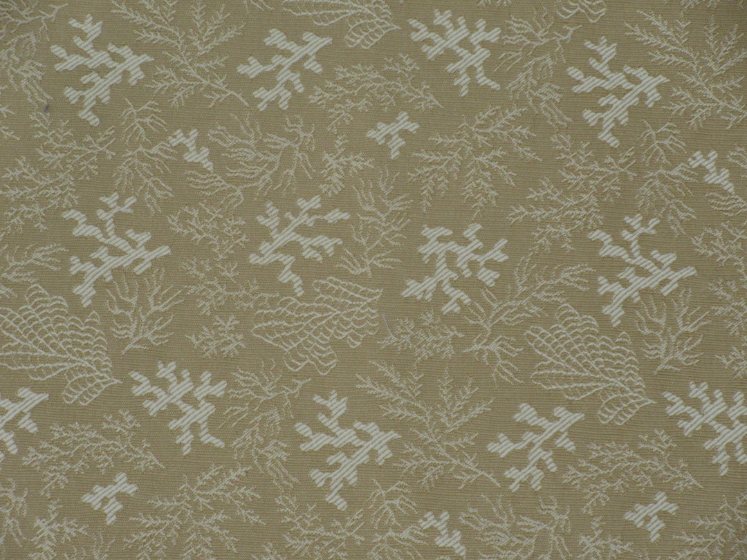 Vintage Camel Cream Nautical Ocean Coral Tapestry Fabric 56x50 - Etsy