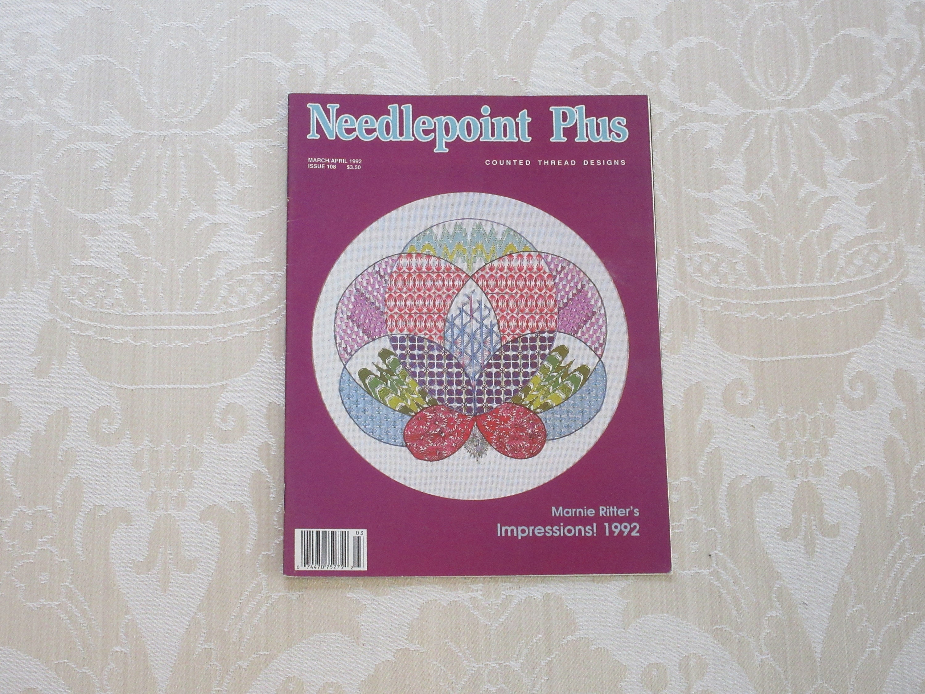 Vintage Needlepoint Plus Magazine Asian Impressions Mar/april 1992 - Etsy