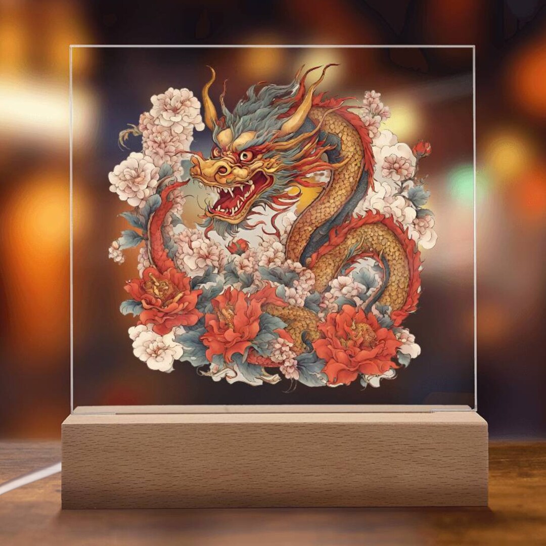 Chinese Dragon LED Light Chinese Dragon Lamp Year of the Dragon 2024 ...
