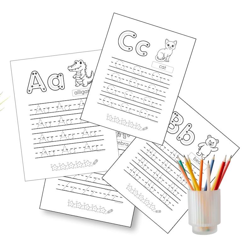 Alphabet Tracing Worksheets A-Z | A to Z Tracing | Preschool ABC ...