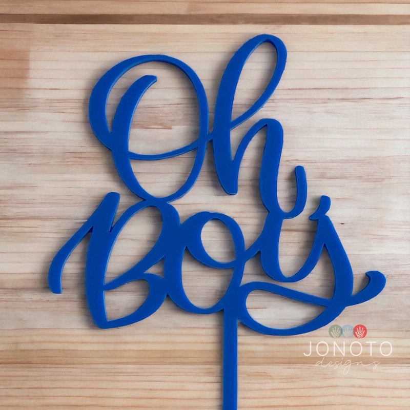 Oh Boy Cake Topper - Etsy