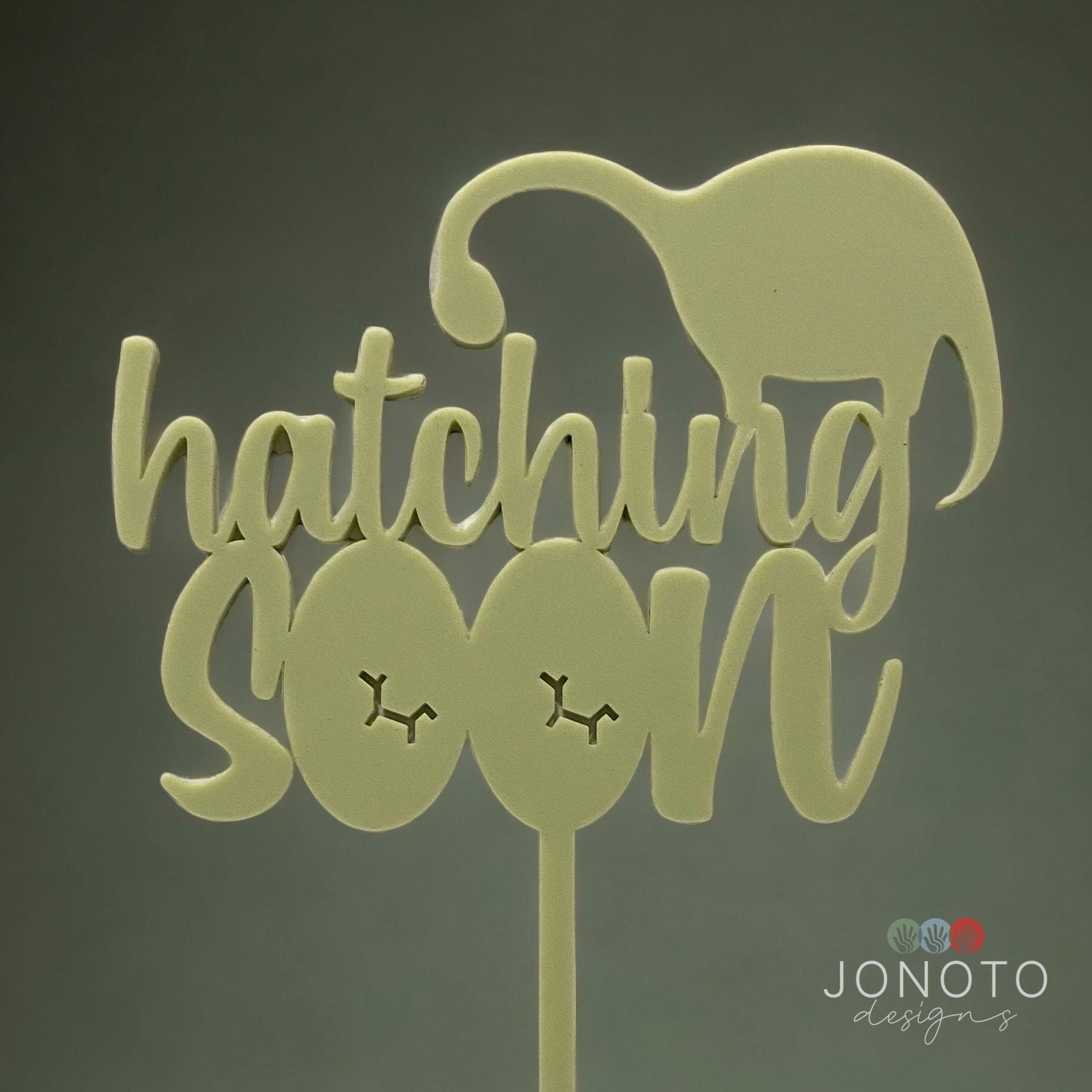 Hatching Soon Cake Topper Dinosaur Cake Topper Baby Shower Cake Topper ...