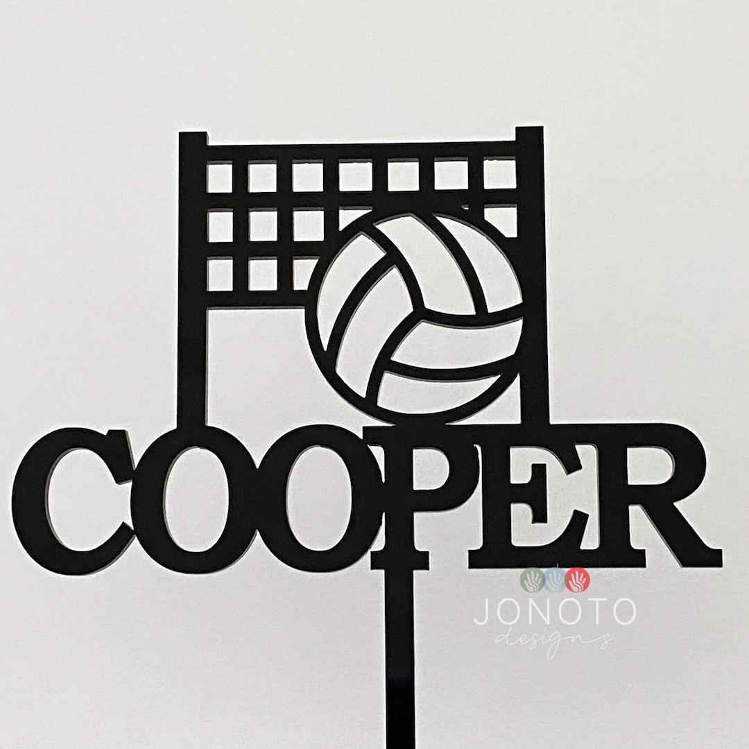 Volleyball Topper | Personalised Cake Topper | Sport Cake Topper ...