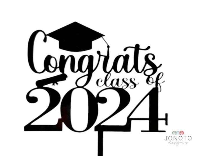 Graduation Cake Topper Class of 2024 Cake Topper School Cake Topper ...