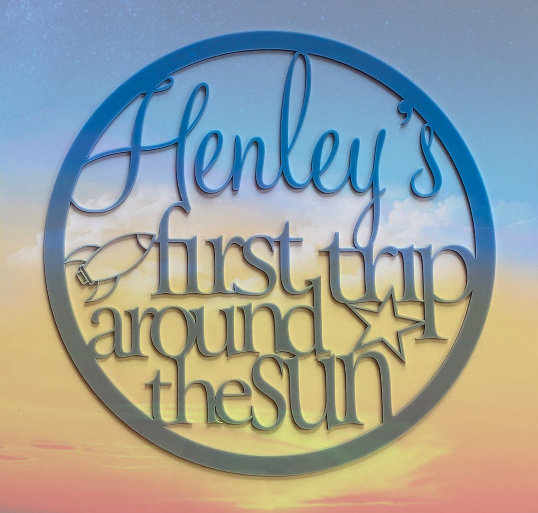 Custom Birthday Hoop Sign Acrylic Circle Sign Laser Cut Hoop Sign ...