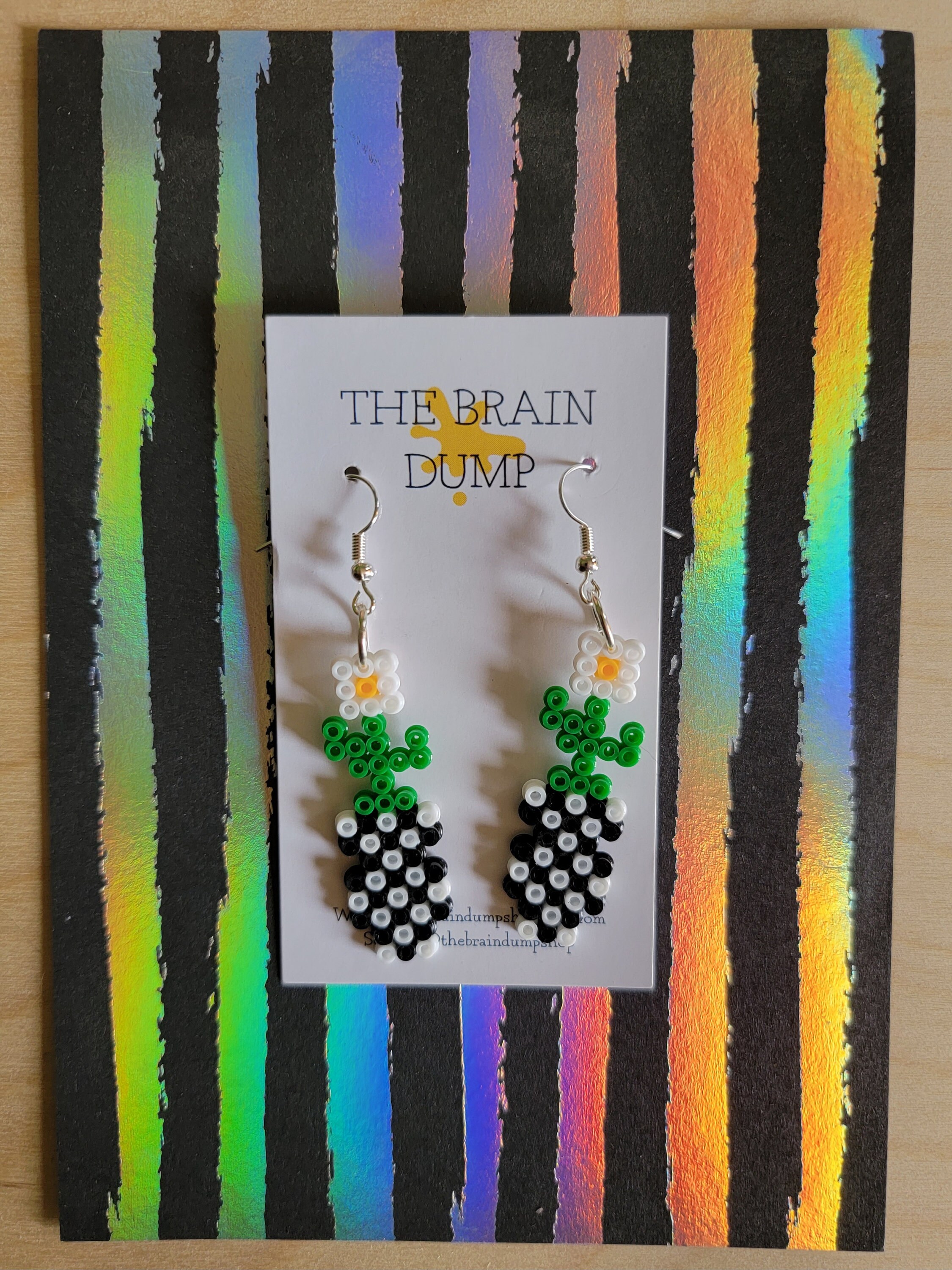 Succs to Be You Cute Plant Succulent Mini Perler Bead Earrings Plant ...