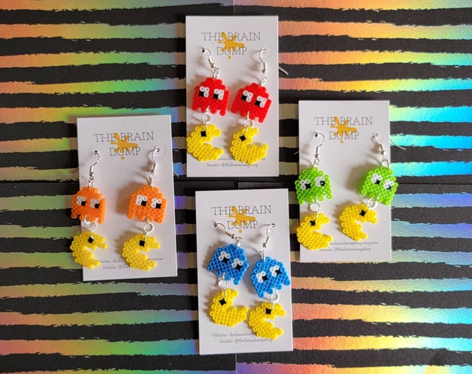 Rubber Ducky Cute Duck Mini Perler Beads Dangle Earrings Hama Beads Fun ...